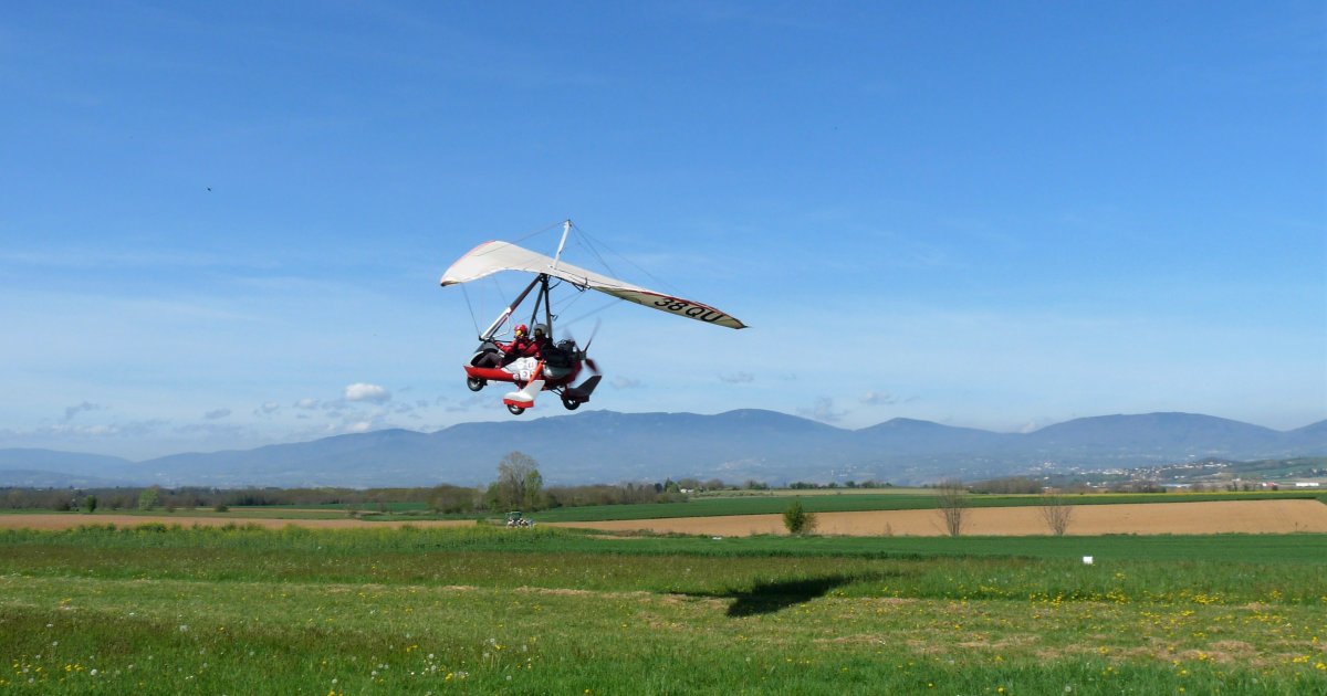 Baptême de l'air en ULM Pendulaire en Isère, - vallée du Rhône