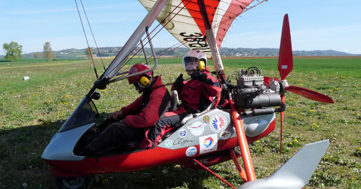 Vol en ULM pendulaire au départ des Cotes d'Arey - Isère