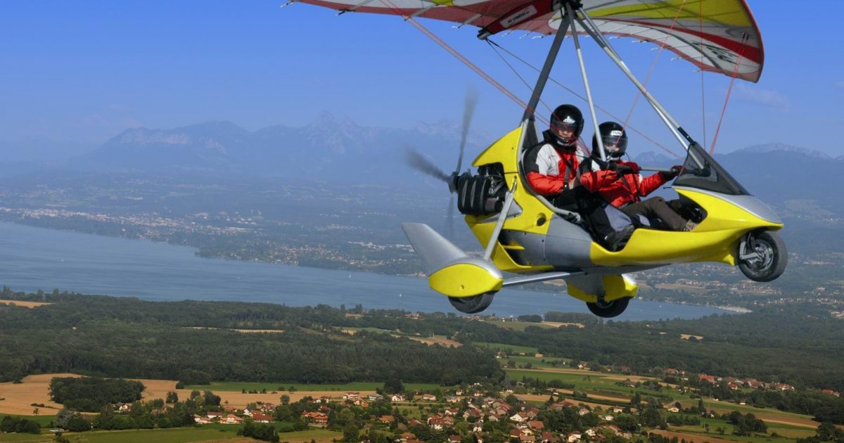 Pilotage ULM pendulaire Lac Léman - Région Rhone Alpes