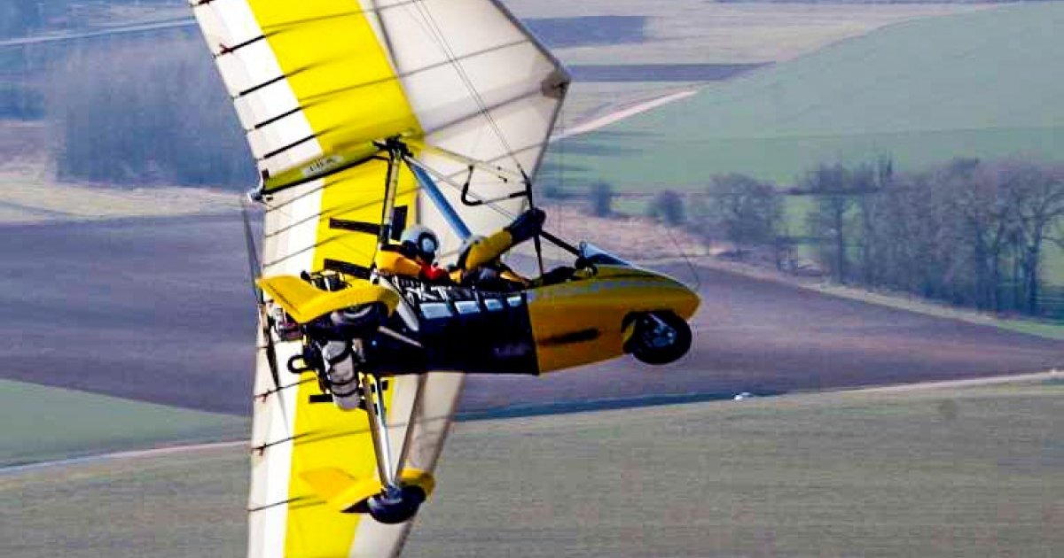 Baptême en ULM pendulaire près de Meaux, Ile de France