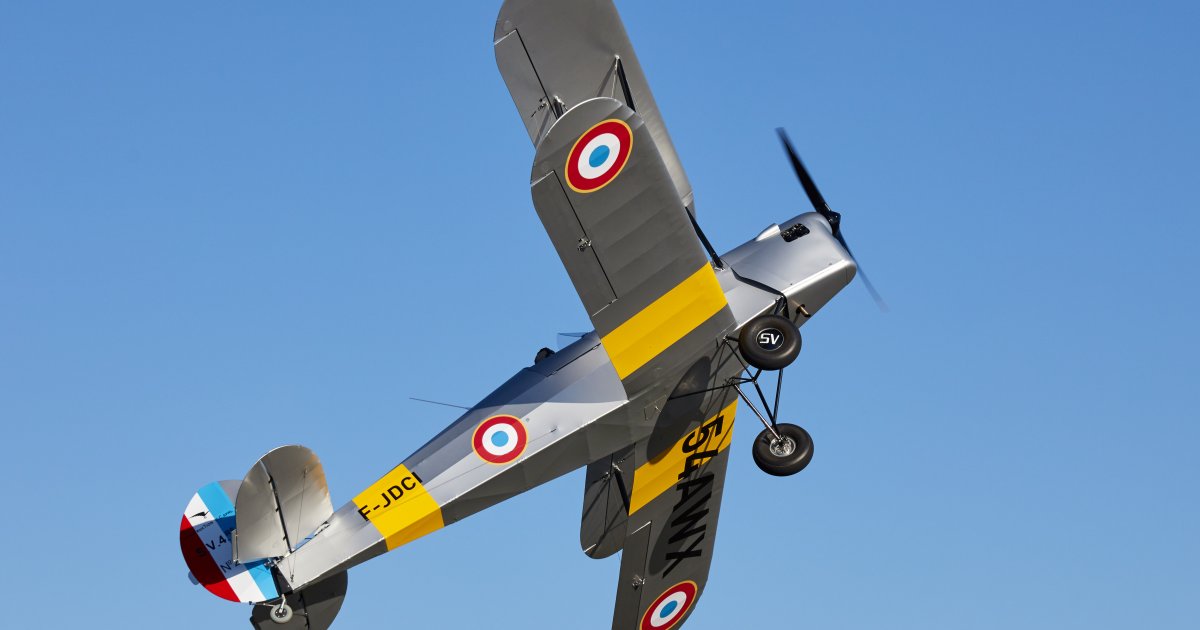 Vol en avion biplan rétro en Meurthe-et-Moselle, à Nancy